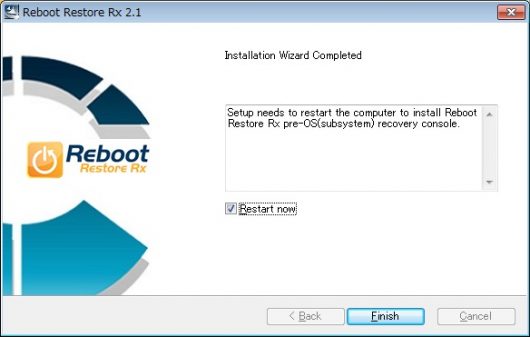 毎回初期化状態で起動してくれるフリーソフト Reboot Restore Rx - 雑記1983